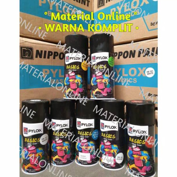 Jual ART E79Y Pylox Pyloc Pilox Piloc Pilok Cat Semprot Spray Nippon Paint Basics | Shopee Indonesia