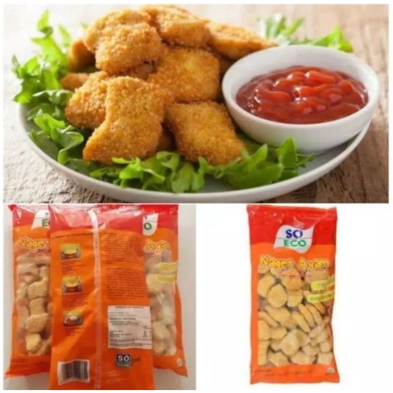 Jual Nugget So Eco Frozen Food kemasan 1 Dus isi 6bks (@1kilo/Bks ...