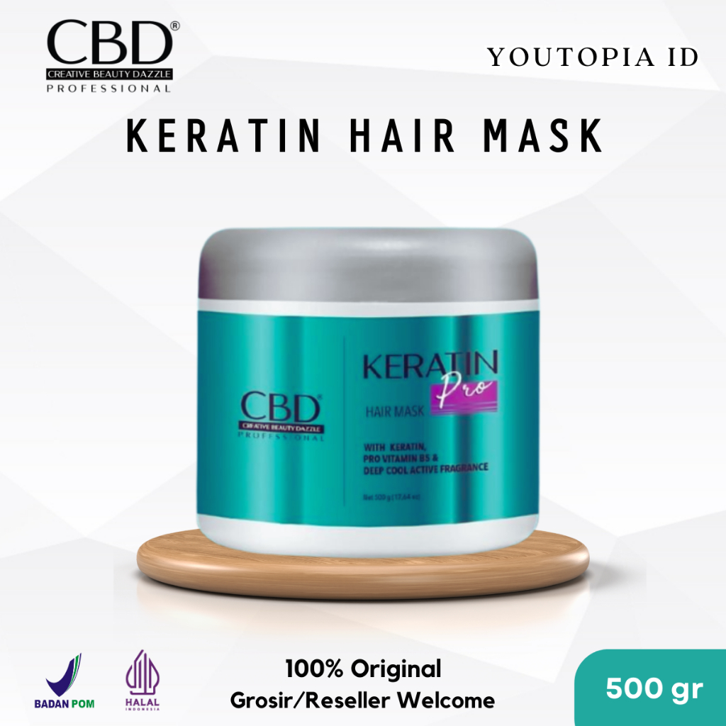 Jual CBD Professional Keratin Pro Daily Use Hair Mask 250gr 500 gr ...