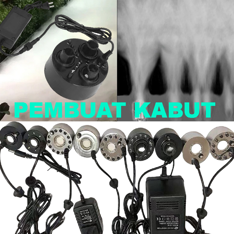 Jual alat Pembuat Kabut fullset + adaptor atau Humidifier Ultrasonik ...