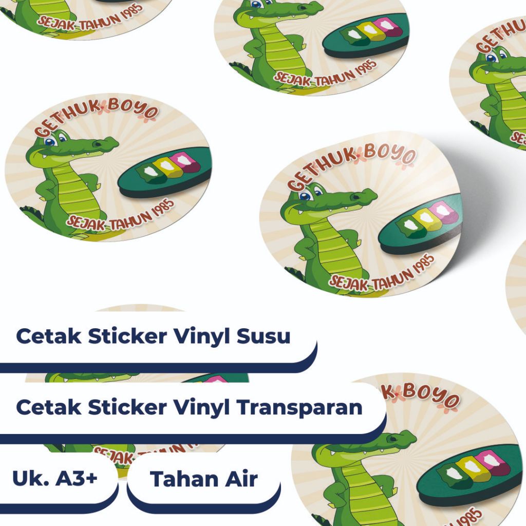 Jual CETAK STICKER VINYL SUSU / TRANSPARAN A3+ | Shopee Indonesia