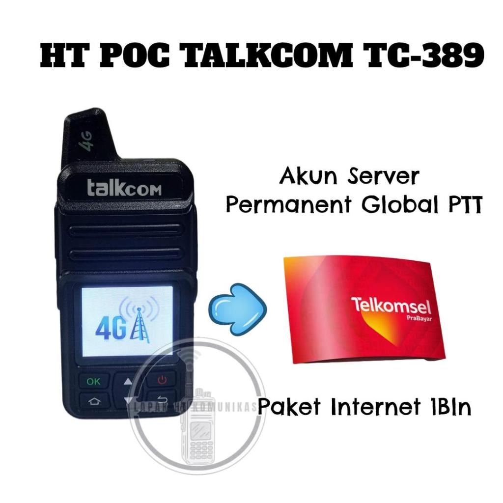 Jual HT POC Talkcom TC-389S 4G Free Platfrom Permanent + Internet 1 ...