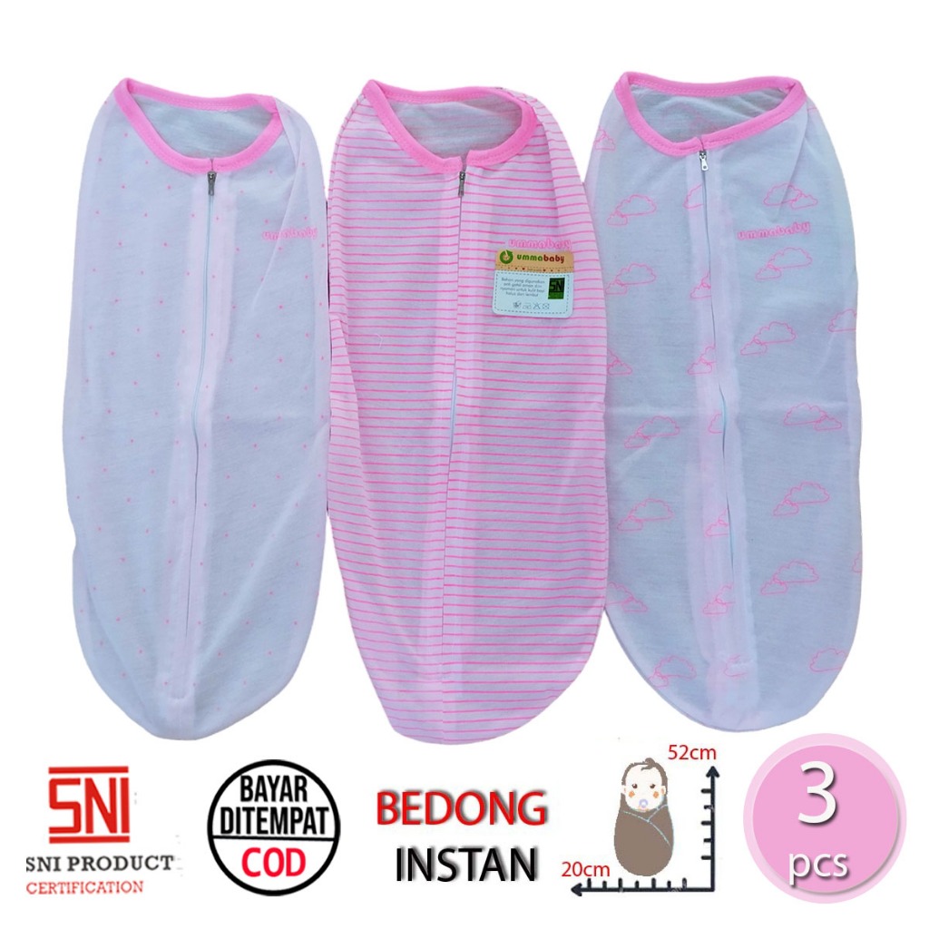 Jual 3in1 Bedong Instan Bayi Swaddle Baby Newborn Perlengkapan bayi ...