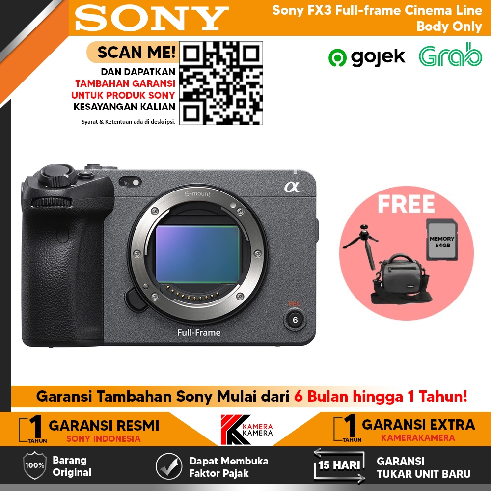 Jual Sony FX3 Full-frame Cinema Line Body Only / Sony FX3 Cinema Line ...