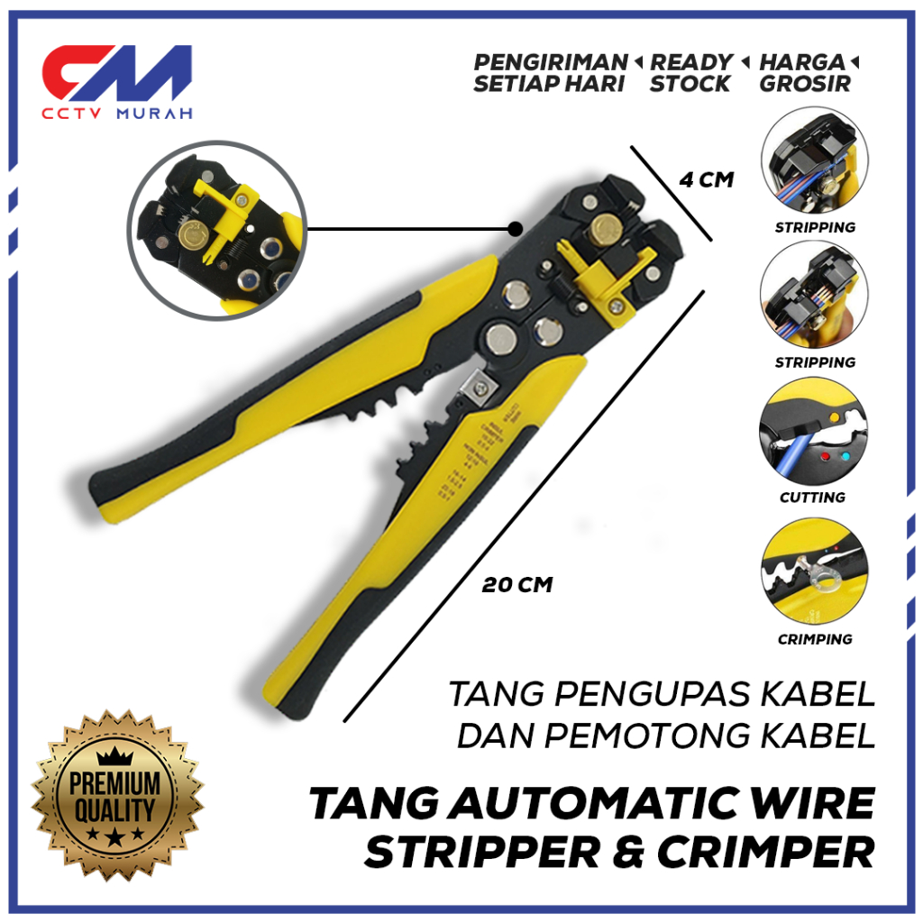 Jual Tang Pemotong Kabel, Penjepit Kawat, Penjepit Kabel Multifungsi ...