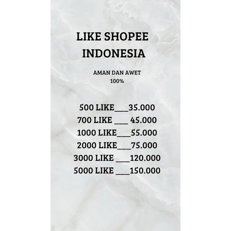 Jual LIKE SHOPEE INDONESIA | Shopee Indonesia