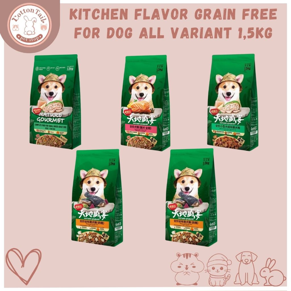 Jual Kitchen Flavor DOG Nature Gourmet 1,5kg - Dog Food Kitchen Flavor / Nature Gourmet | Shopee ...