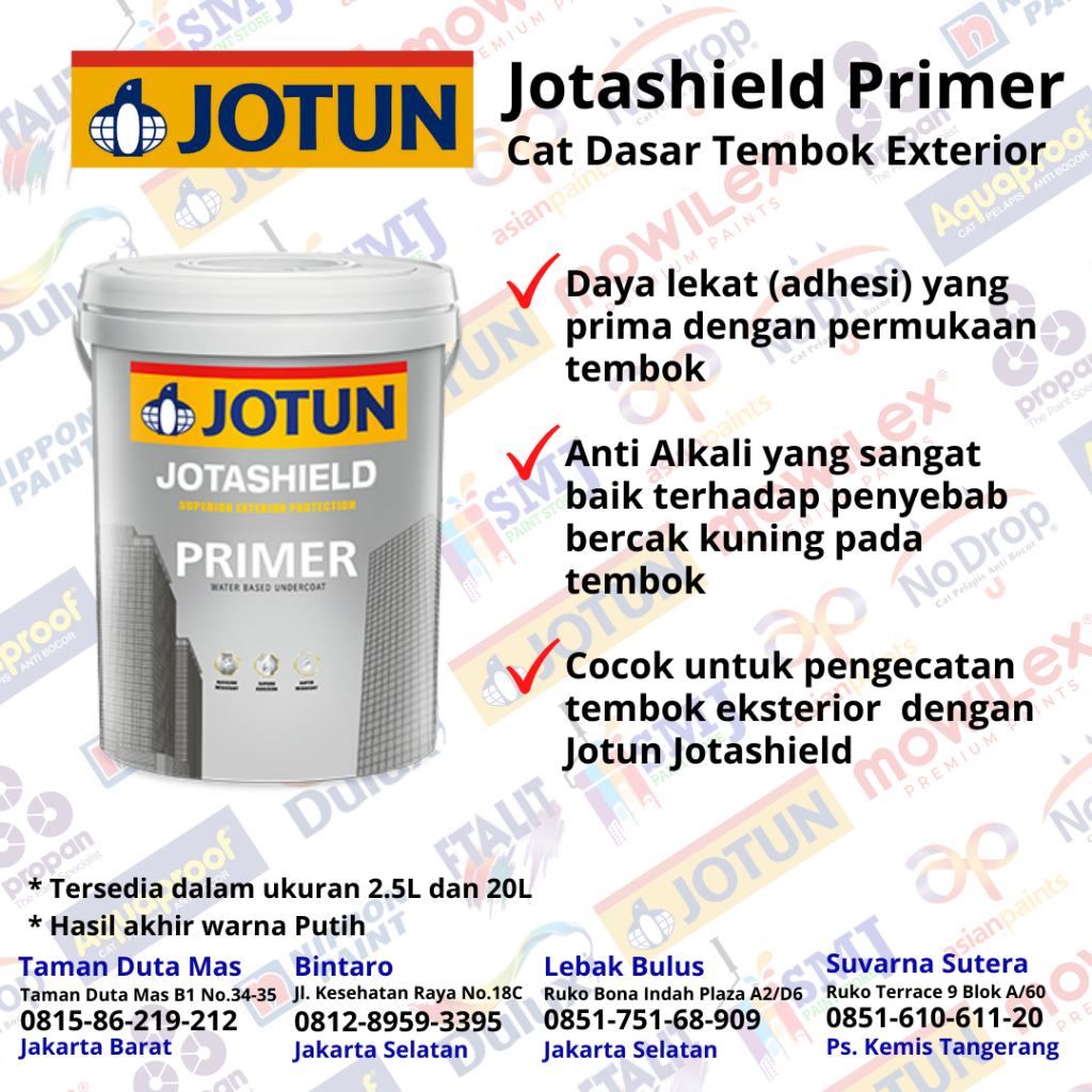 Jual JOTUN JOTASHIELD PRIMER SEALER (CAT DASAR EXTERIOR) KEMASAN 20 ...
