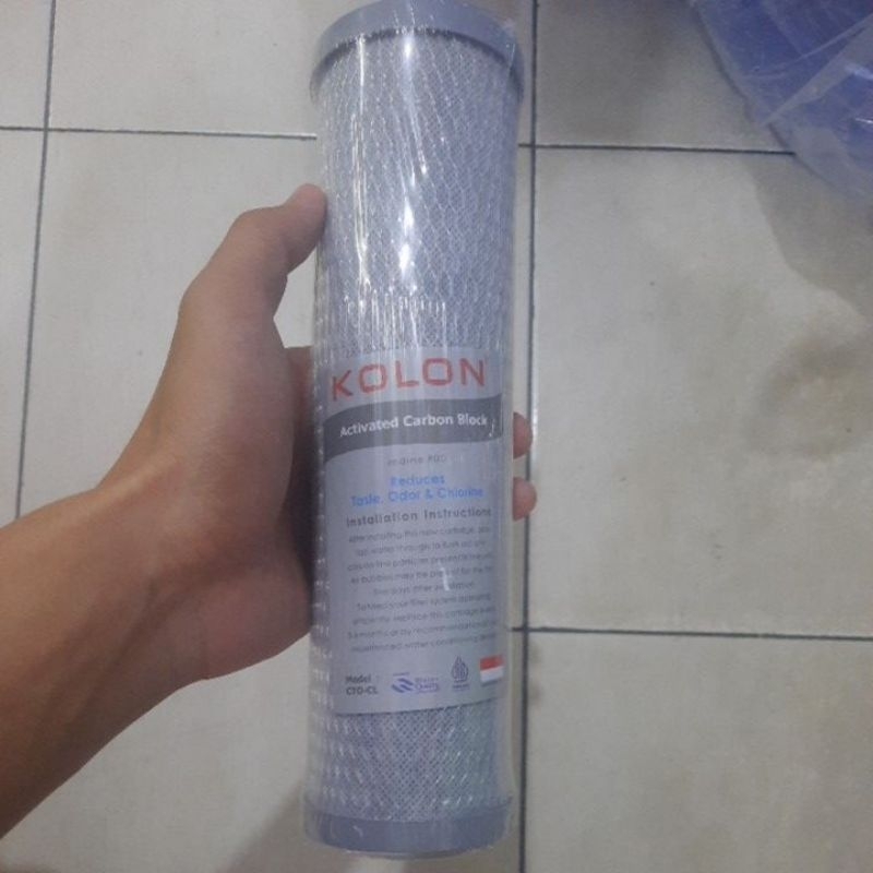 Jual Carbon Block Kolon CTO - Galon Air Isi Ulang Filter Rumah | Shopee ...