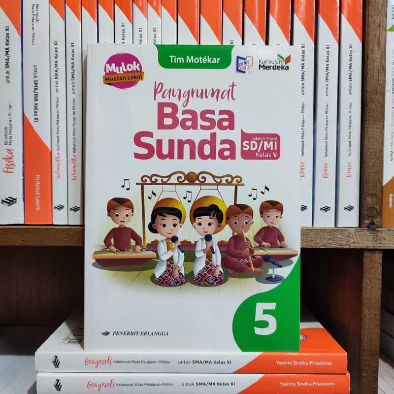 Jual buku pangrumat basa Sunda kelas 5 SD Kurikulum Merdeka Penerbit Erlangga edisi terbaru ...