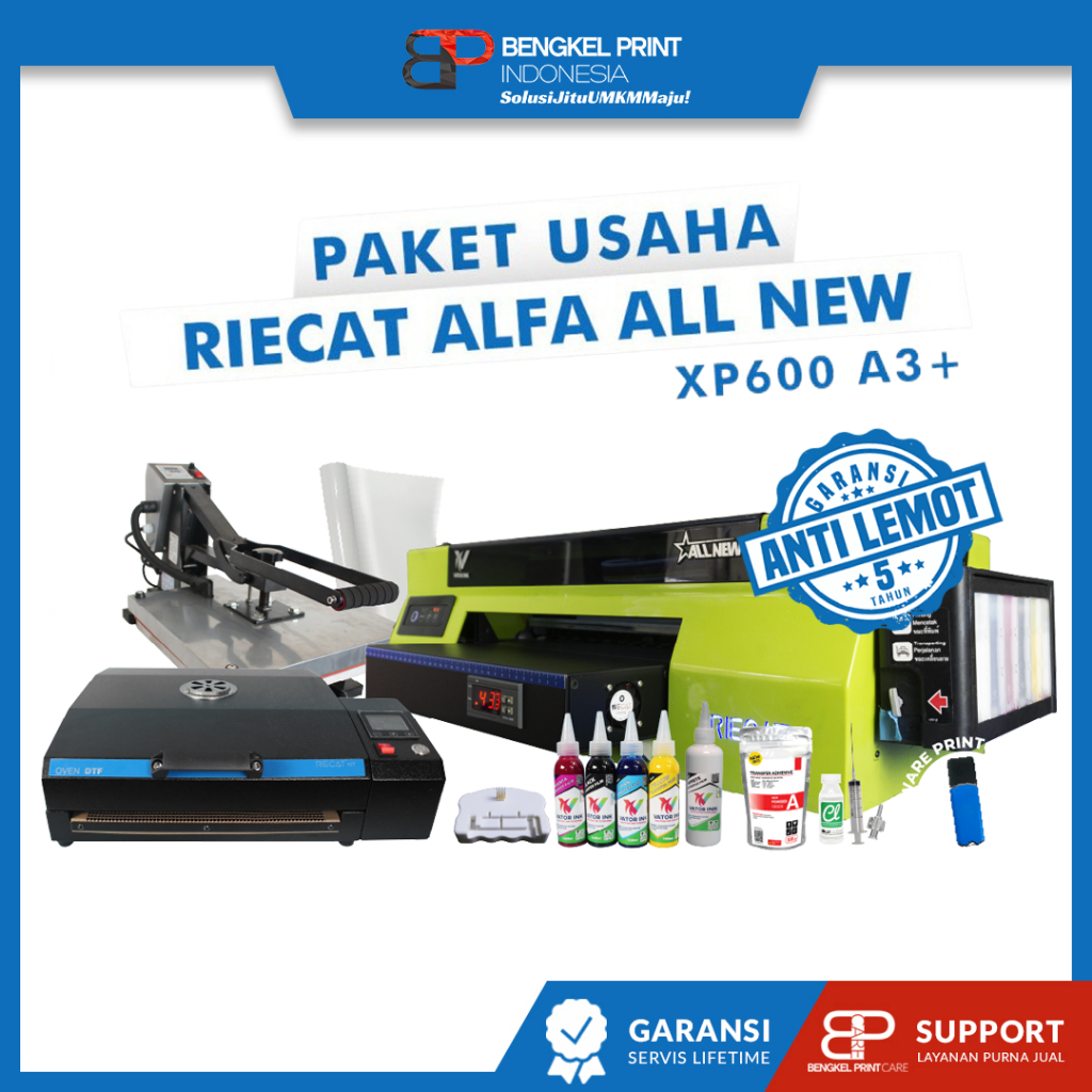 Jual Paket Usaha Sablon DTF | Paket Mesin Riecat Alfa All New Lengkap ... Jual Paket Usaha Sablon DTF | Paket Mesin Riecat Alfa All New Lengkap ...
