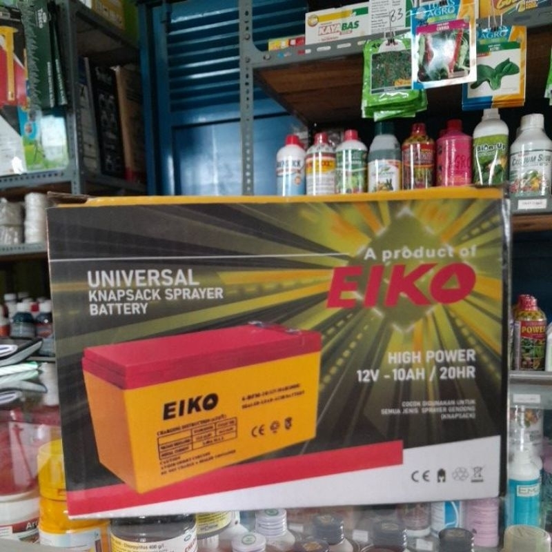Jual Battery Aki EIKO Orange (High Power 12V - 10AH /20 HR ) | Shopee Indonesia