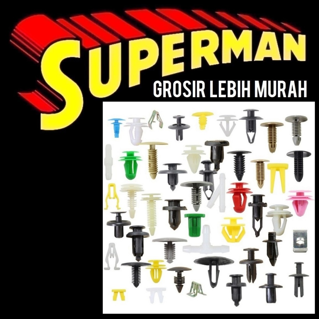 Jual (P14) RIVET MOBIL SET ISI 160 PCS klip kancing baut rivet plastik ...