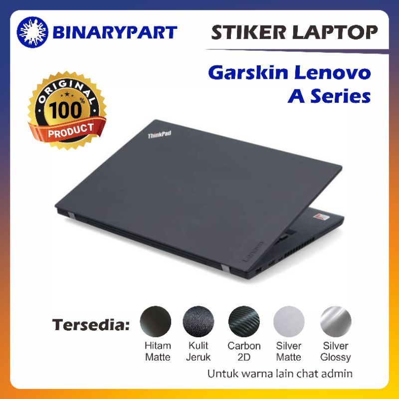 Jual GARSKIN LAPTOP LENOVO THINKPAD A SERIES — Stiker Laptop Lenovo ...
