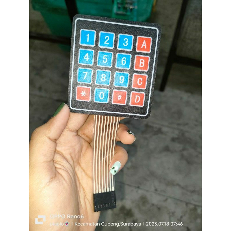 Jual KEYPAD ARRDUINU 4X4 (MEMBRANE) / TOMBOL KEYPAD PERTAMINI POM MINI ...