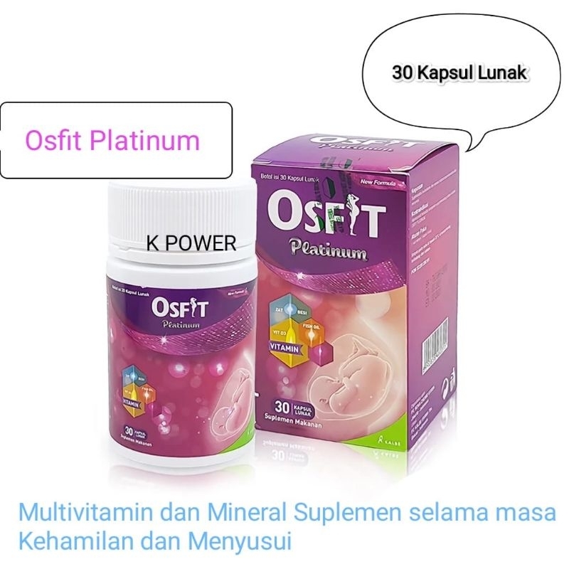 Jual Osfit Platinum - Multivitamin dan Mineral Suplemen selama masa ...