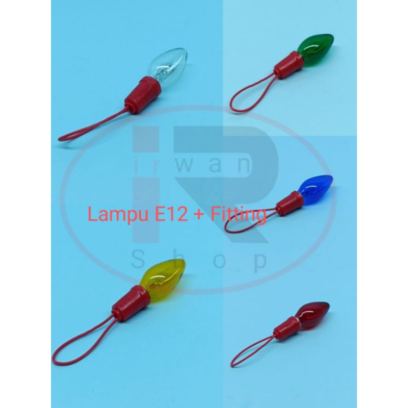 Jual Lampu Cabe E12 Warna + Fitting Gantung / Lampu Jantung + Fiting E12 | Shopee Indonesia