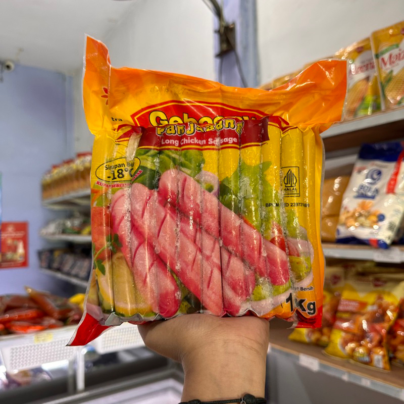 Jual GEBOY sosis merah panjang 1 kg | Shopee Indonesia