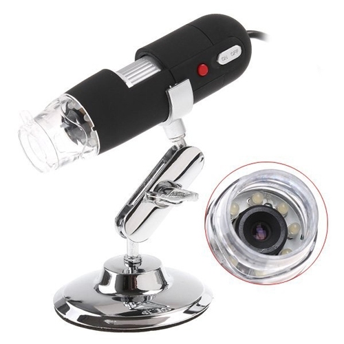 Jual Mikroskop 2MP 2 Mega Pixels 5X 800X 8LED USB Digital Microscope ...
