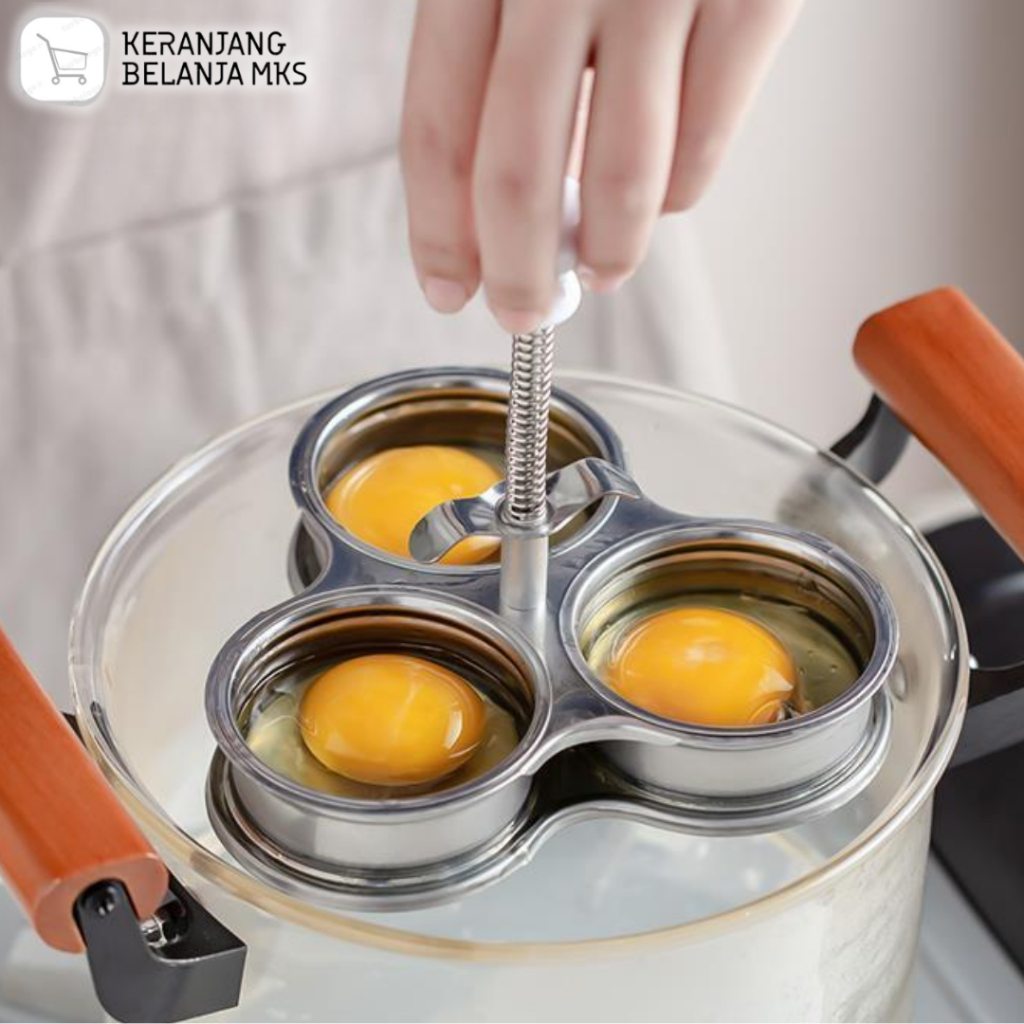 Jual Alat Rebus Telur Non-Stick Egg Poacher Perforated Hole / Pembuat ...