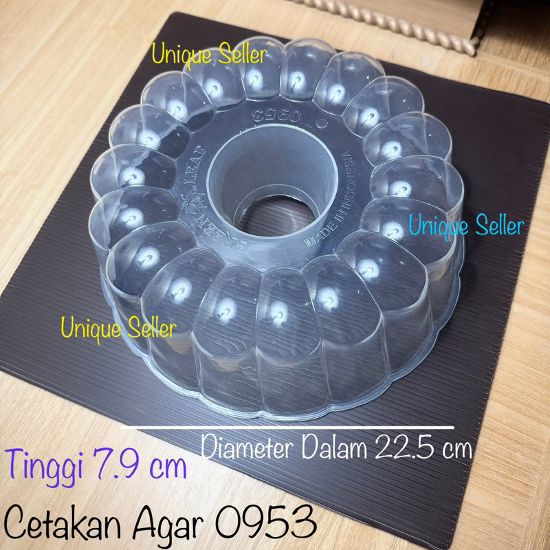 Jual Cetakan Loyang Agar Ager Agar2 Puding Jelly 23 cm Plastik 0953 ...