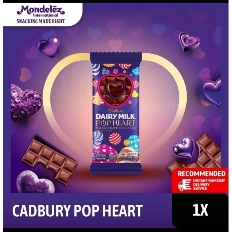 Jual Cadbury coklat dairy milk pop heart 150gr | Shopee Indonesia
