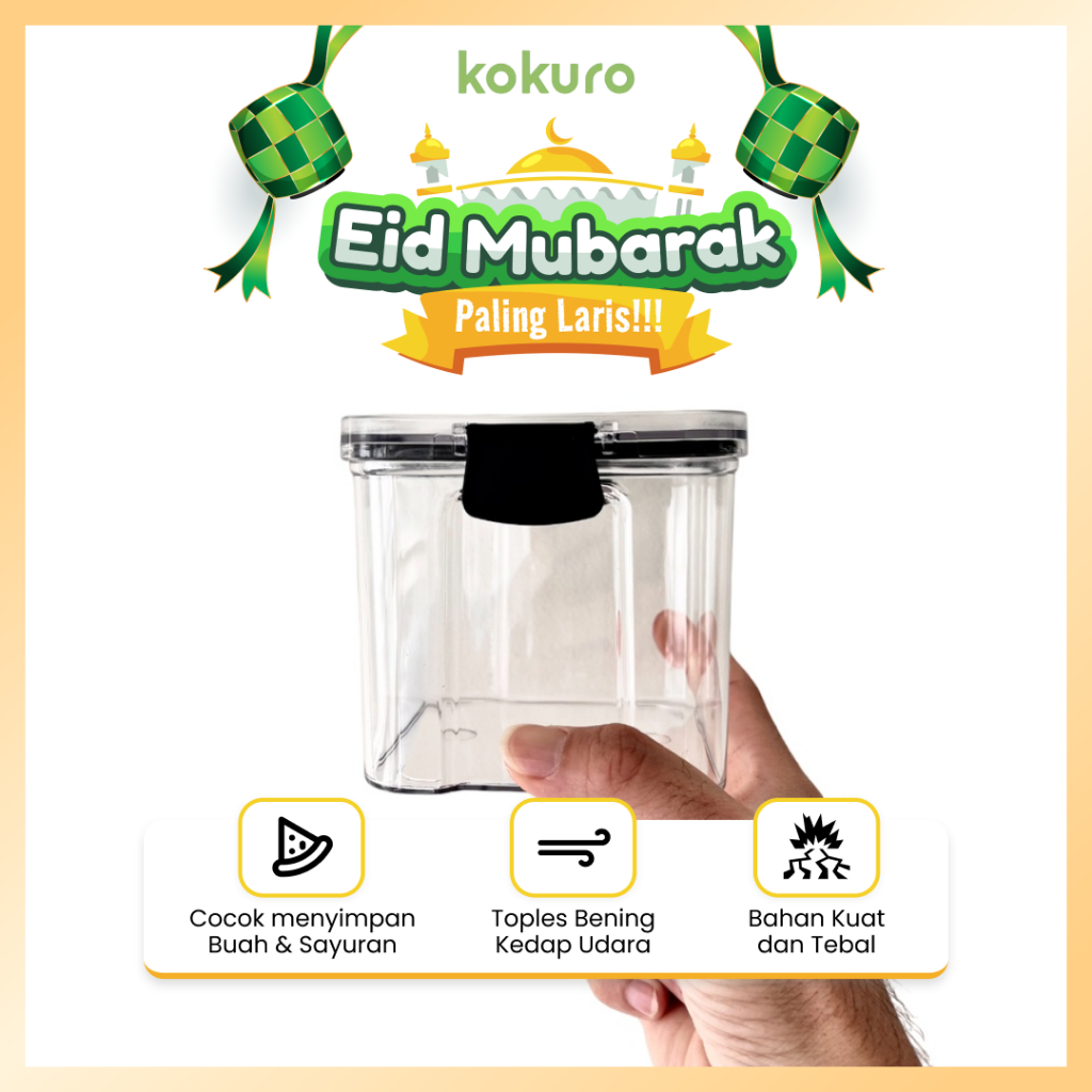 Jual Kokuro - Food Storage Jar Container Toples Kotak Makanan Snack ...