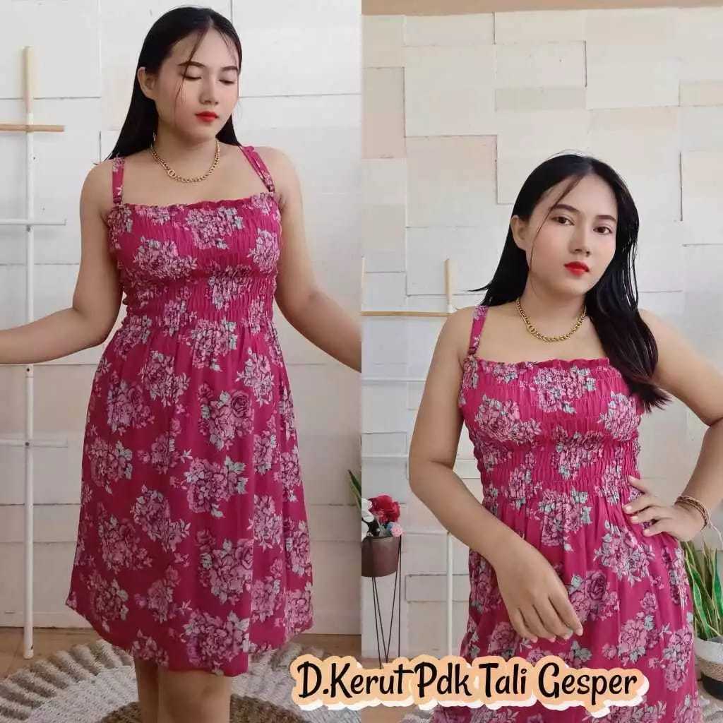 Jual Dress Kerut Tali Kemben Bali Rayon Adem Fashion Wanita Terbaru ...