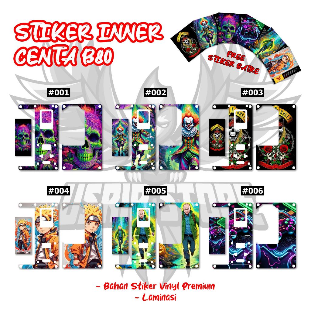 Jual STIKER GARSKIN INNER CENTAURUS B80 / STIKER B80 / INNER B80 / B80 ...