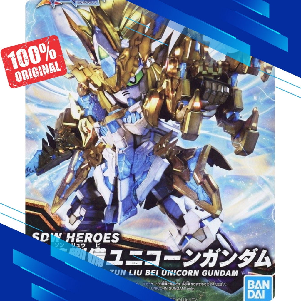 Jual SD SD Gundam World Heros Long Zun Liu Bei Unicorn Gundam ORIGINAL ...