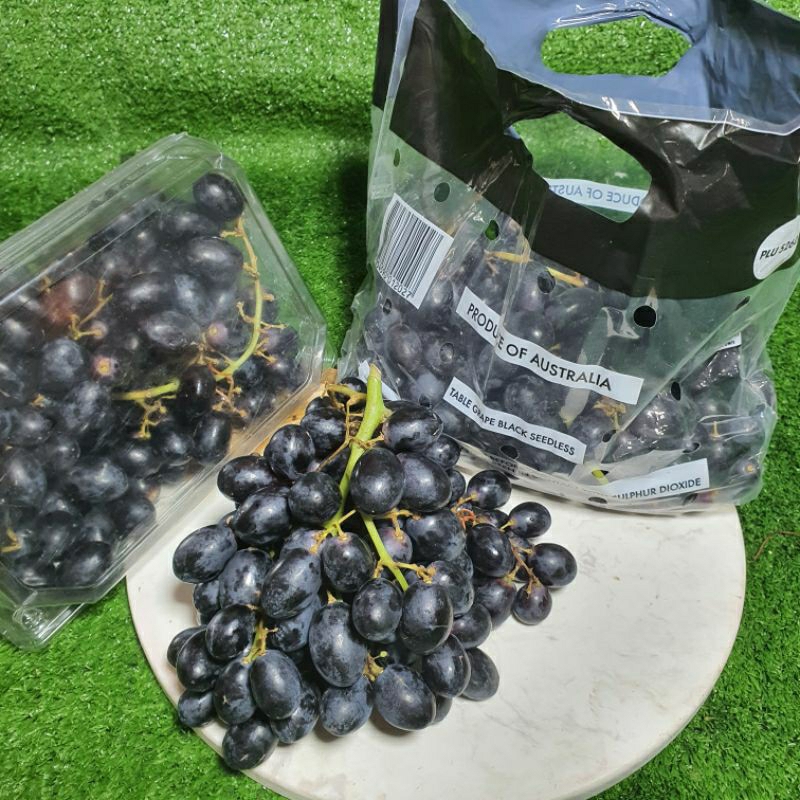 Jual Anggur Black Autum Grapes Seedless 1kg | Shopee Indonesia