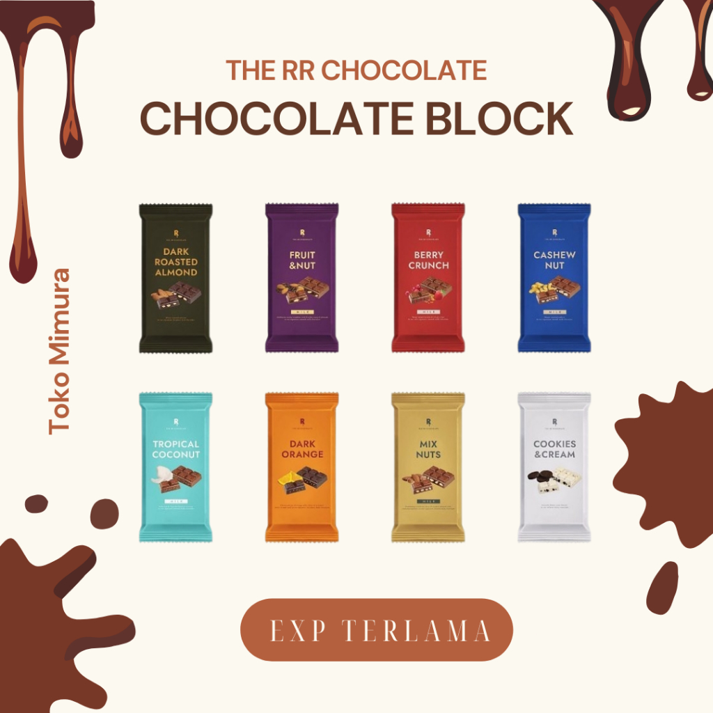 Jual The RR Chocolate Bar 100gr Cokelat Premium EXP TERLAMA Coklat Premium | Shopee Indonesia