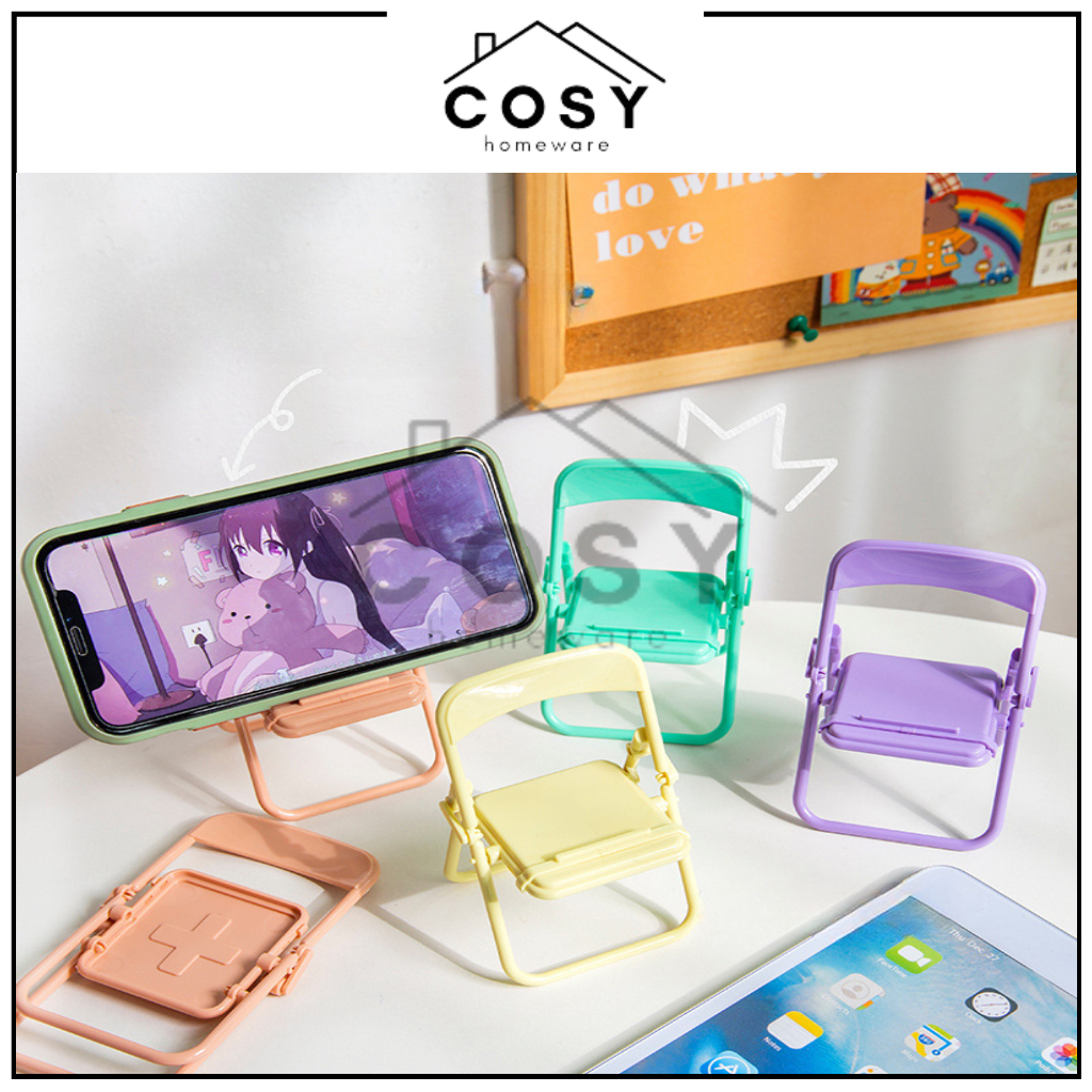 Jual COSY Stand Phone Holder HP Model Kursi Lipat / Dudukan HP Bentuk ...