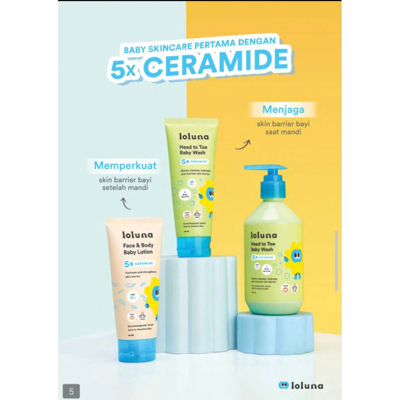Jual LOLUNA HEAD TO TOE BABY WASH 100 ML (SABUN SHAMPO PERAWATAN BAYI ...