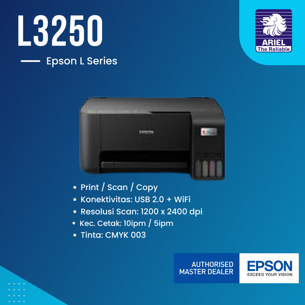 Jual Printer Epson L3250 EcoTank All-in-One WiFi InkTank | Shopee Indonesia