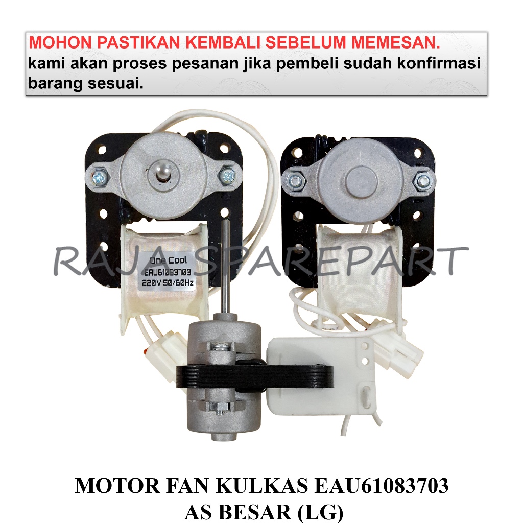 Jual FAN MOTOR KULKAS/DINAMO KULKAS/MOTOR FAN KULKAS LG EAU61083703 AS ...