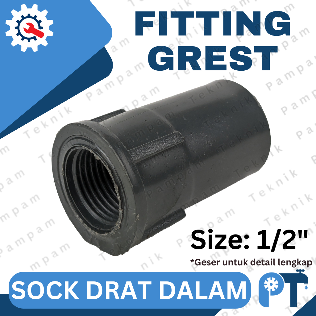 Jual SDD 1/2 AW Grest - Sock drat dalam 1/2" x 1/2" sok derat dalam 1/2 ...
