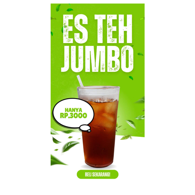 Jual SPANDUK BENNER ES TEH JUMBO STAND BERDIRI UKURAN 60-160 | Shopee ...