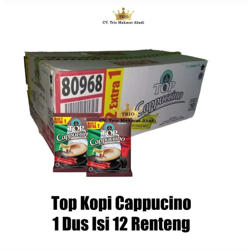 Jual 1 Dus Top Kopi Cappuccino isi 180 Sachet | Shopee Indonesia