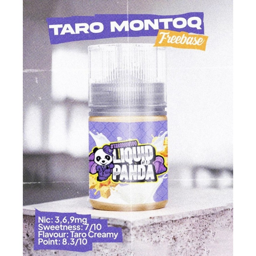 Jual LIQUID CAP PANDA TARO MONTOQ 60ML TARO MILK CHEESE CREAM | Shopee ...