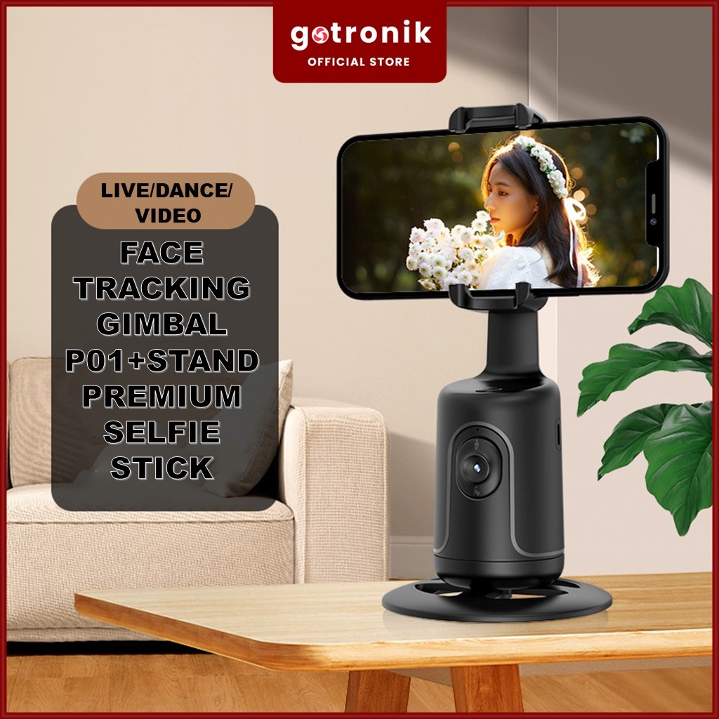 Jual Face Tracking Smart Gimbal Camera Tripod Sensor Handphone Stabilizer 360° Gesture Control ...