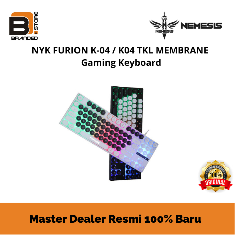 Jual NYK FURION K-04 / K04 TKL MEMBRANE Gaming Keyboard | Shopee Indonesia