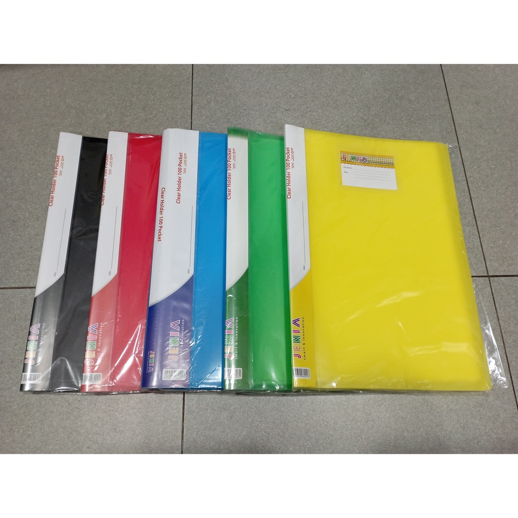 Jual Clear Holder F4 Folio 100Lembar/Display Album/Document Keeper 100sheet/Dokumen Keeper Folio ...