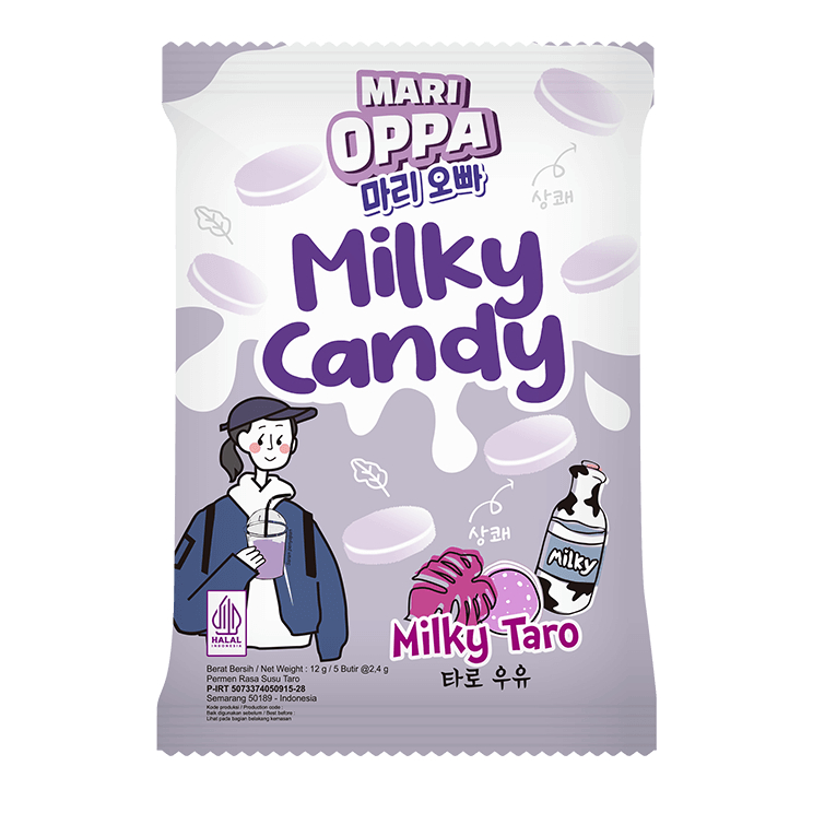 Jual Milky Candy Mari Oppa 1 Renceng Isi 10 Sachet (1 Sachet isi 5pcs ...