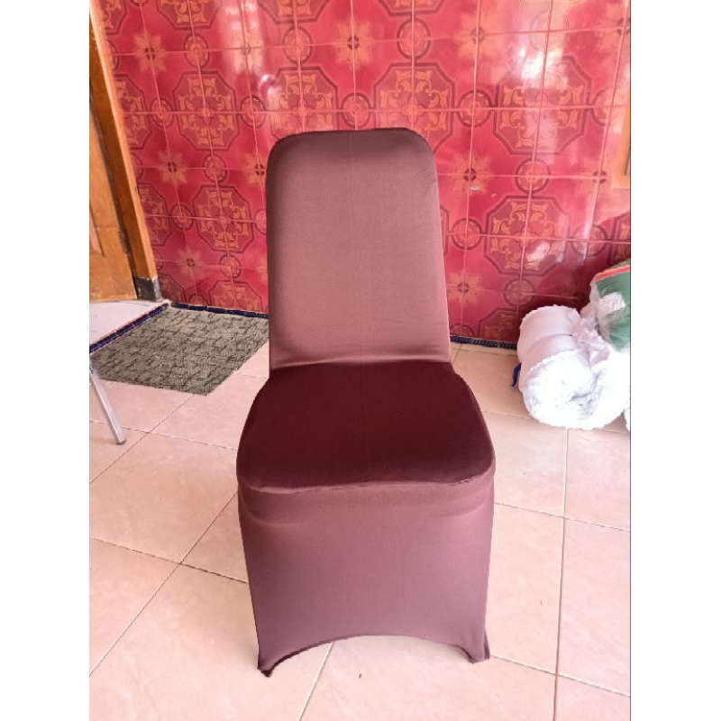 Jual sarung kursi futura (ketat) warna coklat/sarung kursi kantor ...