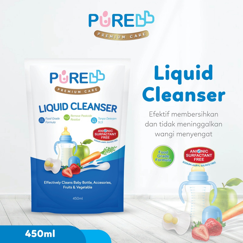 Jual PUREBB Liquid Cleanser 450ml Sabun Pembersih Botol Susu ...