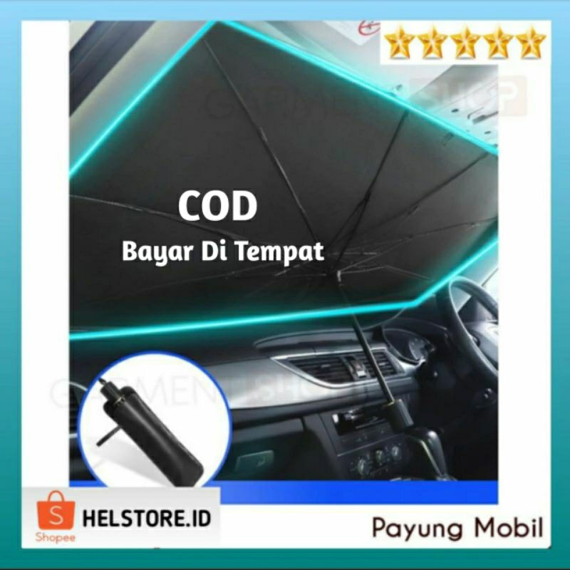 Jual PENUTUP KACA MOBIL DEPAN PENAHAN PANAS MODEL PAYUNG / Cover Kaca ...