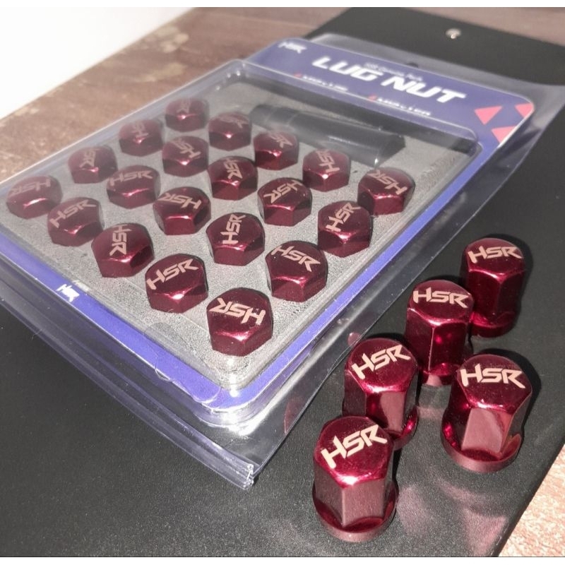 Jual Baut Racing HSR WHEEL type 02 ukuran 1,5 Warna MERAH (isi 20pcs ...
