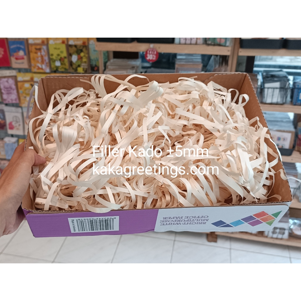 Jual KAKA GREETINGS Shredded Paper / Kertas Cacah Serut Gift Box ...