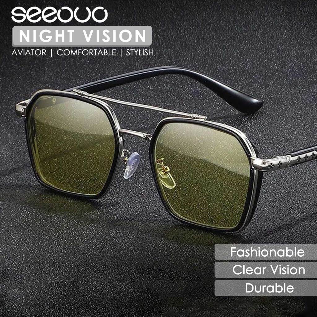 Jual Seeouo Kacamata Anti Silau Clear Vision Lensa Night Vision Style ...
